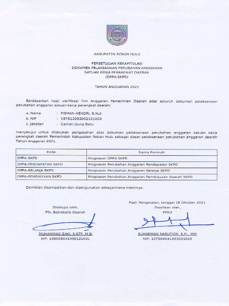 Dppa Ujungbatu 2021 | PDF