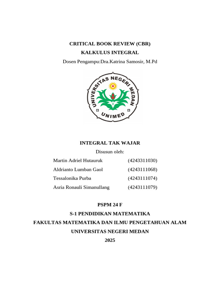 CBR Kalkulus Integral | PDF