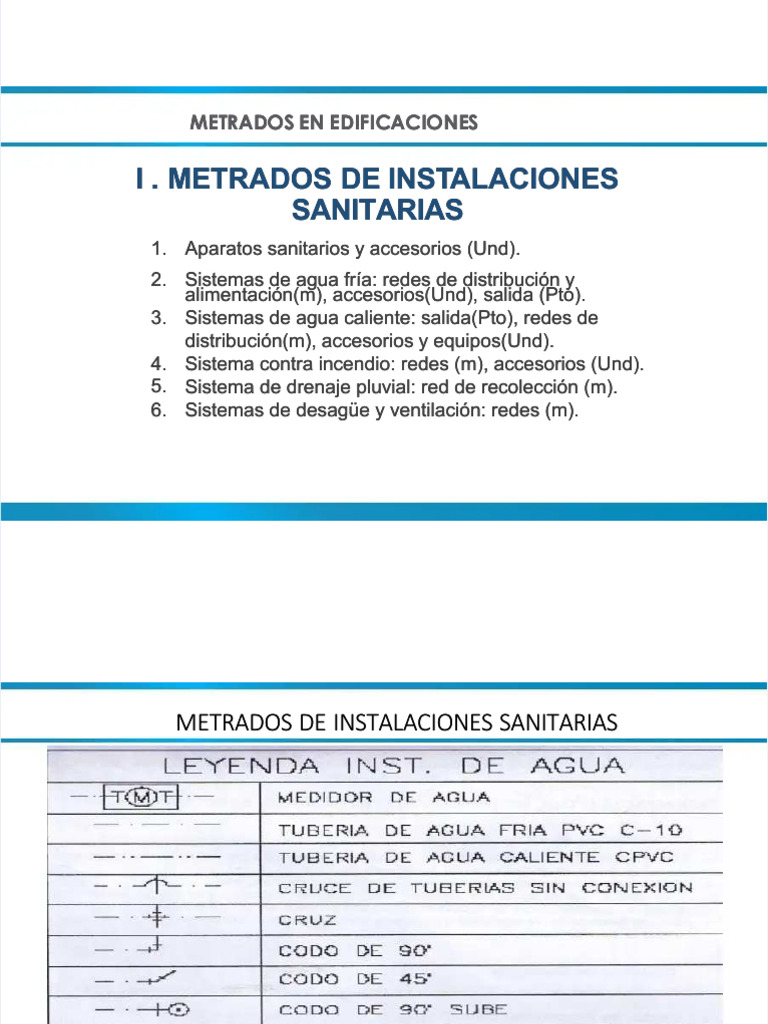 PDF Metrados Instalaciones Sanitarias y Electricas - Compress | PDF