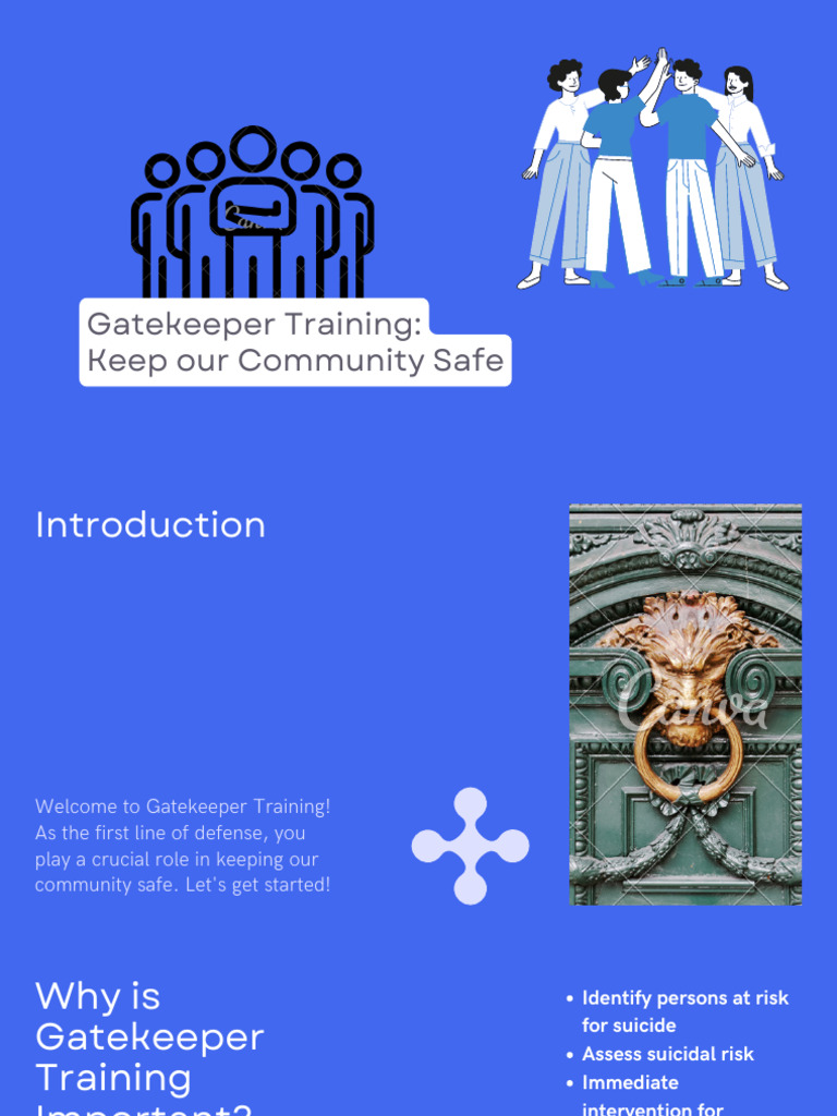 12.1 Gatekeeper Training_Alen | PDF | Suicide | Self Harm