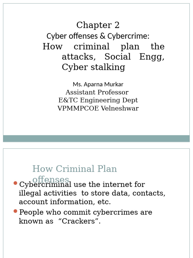 Chapter 2 How Criminal Plan The Attacks | PDF | Security Hacker | Stalking