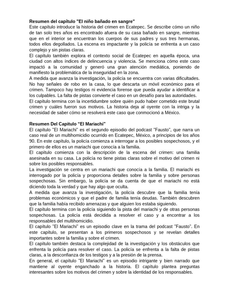 Temporada 1 de Fausto | PDF | Suspense (Género) | Policía