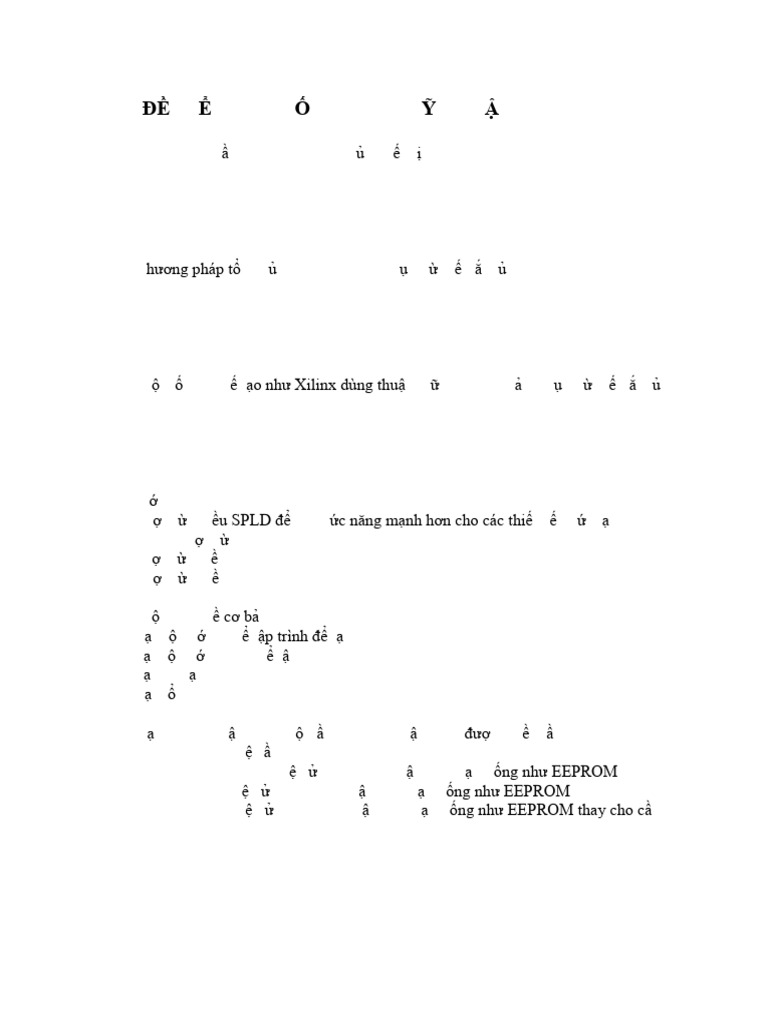 De Kiem Tra So 02 Mon Ky Thuat PLD&ASIC Ko Dap An in | PDF