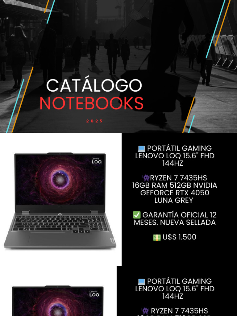 Catálogo de Notebooks Gaming y Más | PDF