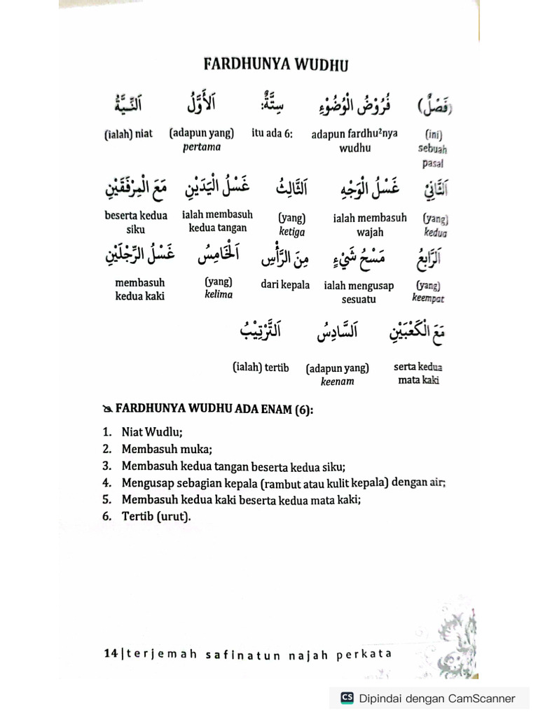 fardu wudhu | PDF