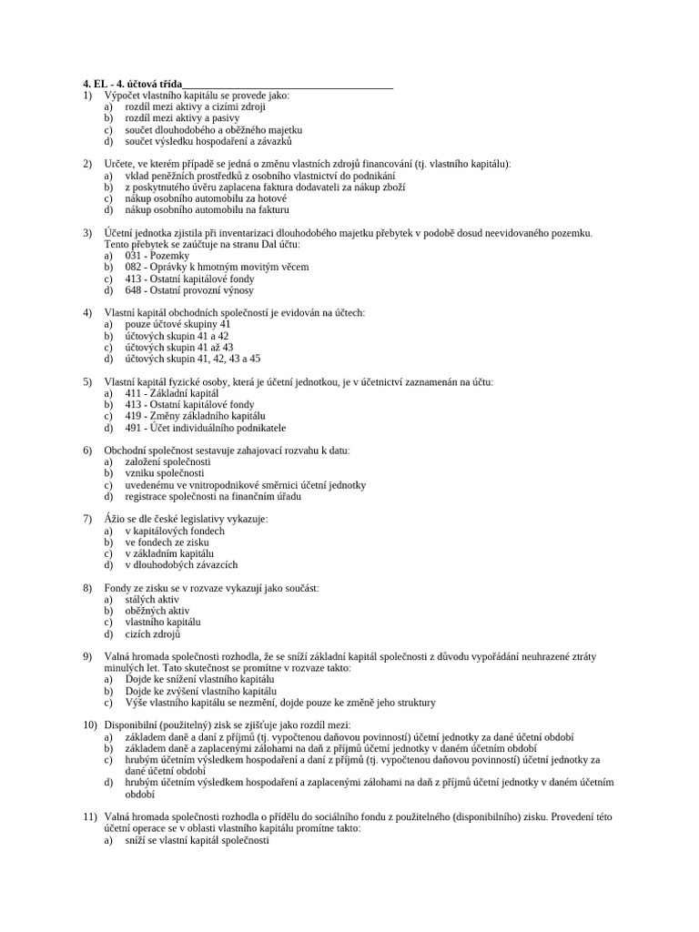 4.tř Teorie 2 + Řešení | PDF