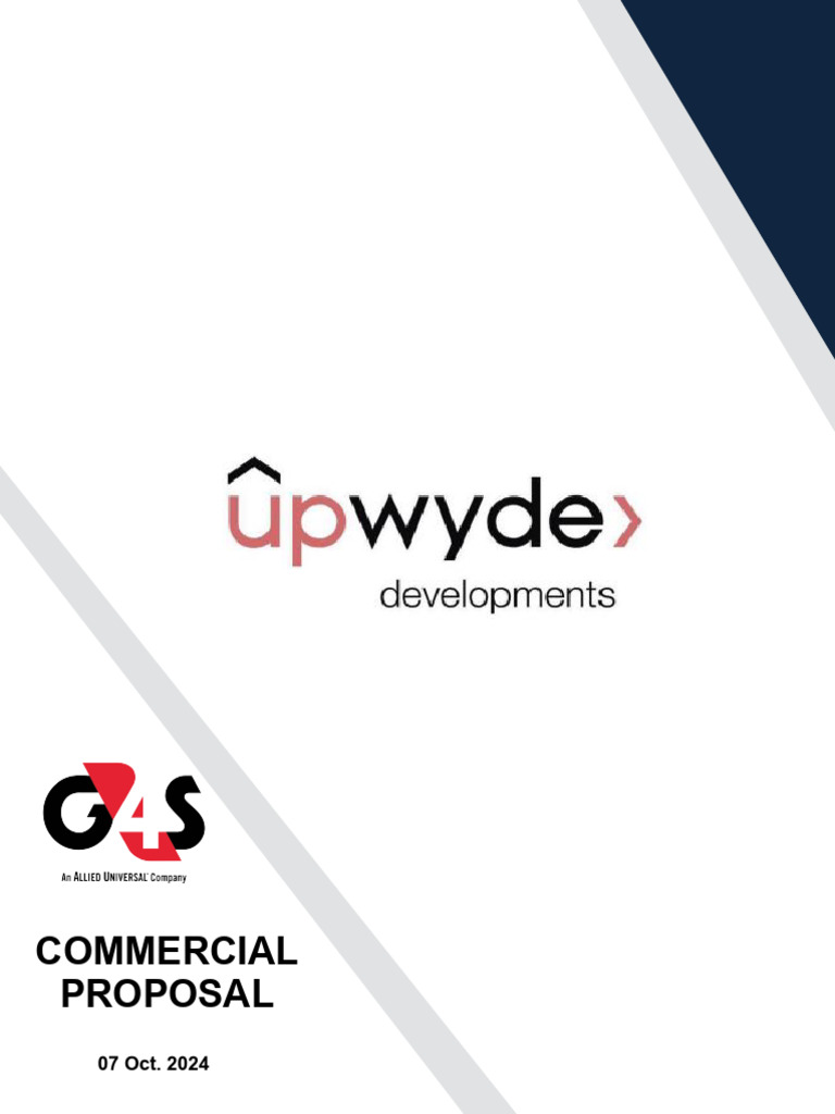 G4S - Commercial MSS Proposal - Upwyde | PDF | Value Added Tax | Egypt
