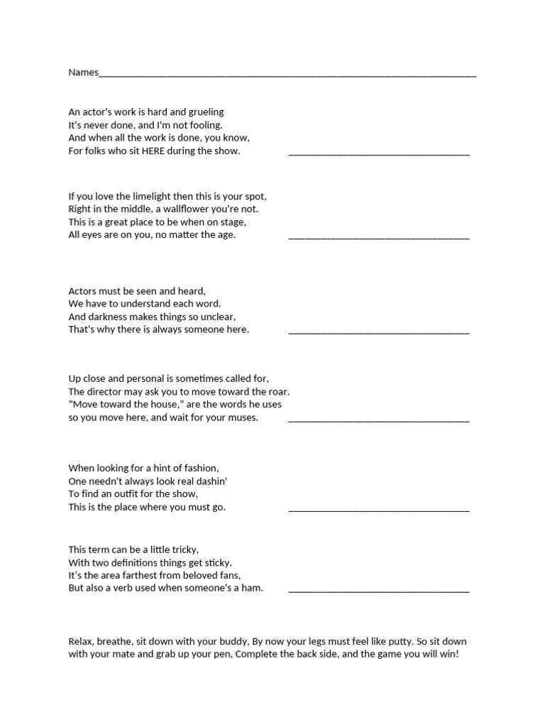 Terminology Scavenger Hunt | PDF