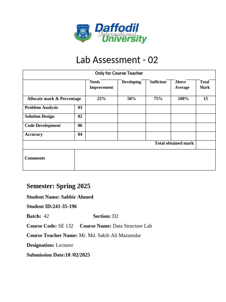 Teacher's Lab Assessment Guide | PDF