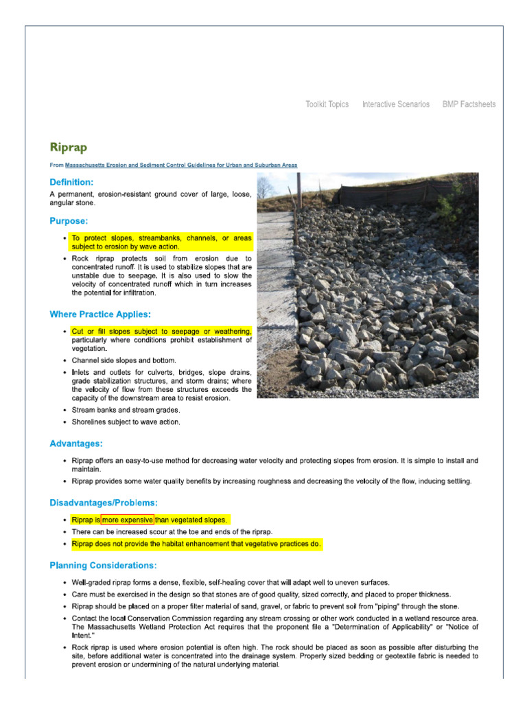 Npsmanual Riprap | PDF