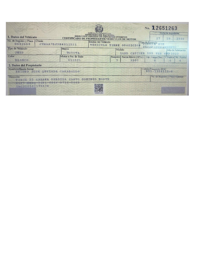 Matricula Isidro Quezada | PDF