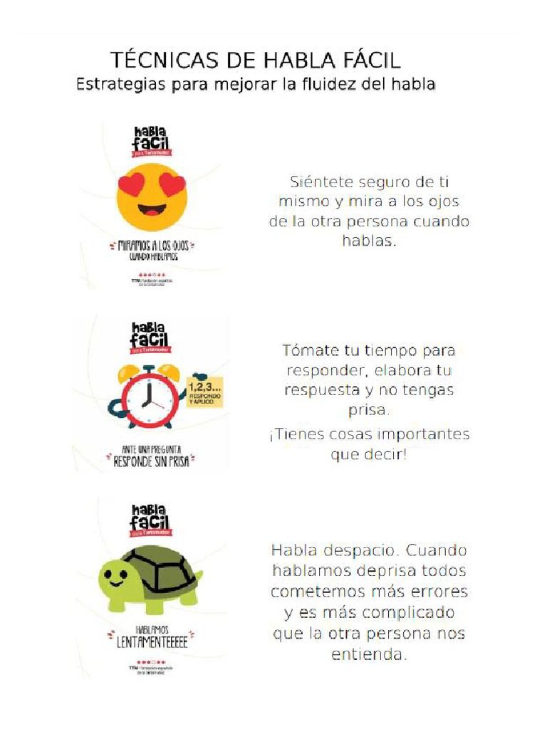 Tecnica Del Habla Facil | PDF