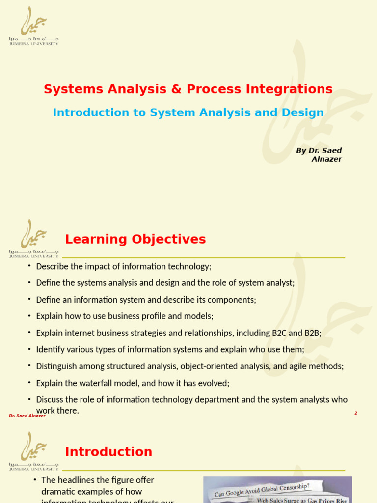 Introduction to Systems Analysis and Design | PDF | Agile Software ...