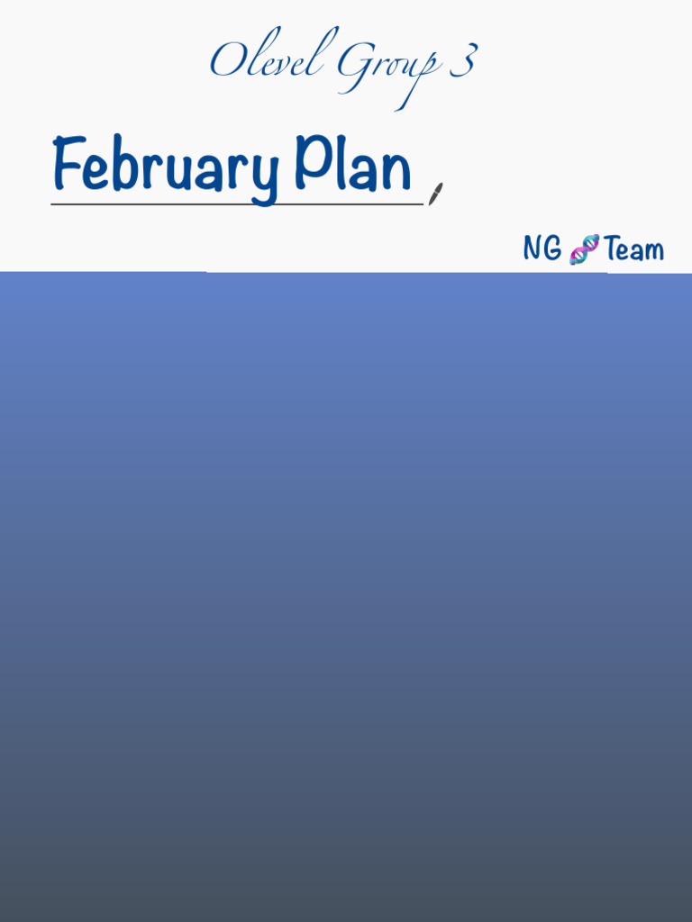 Feb G3 Assignment Plan | PDF