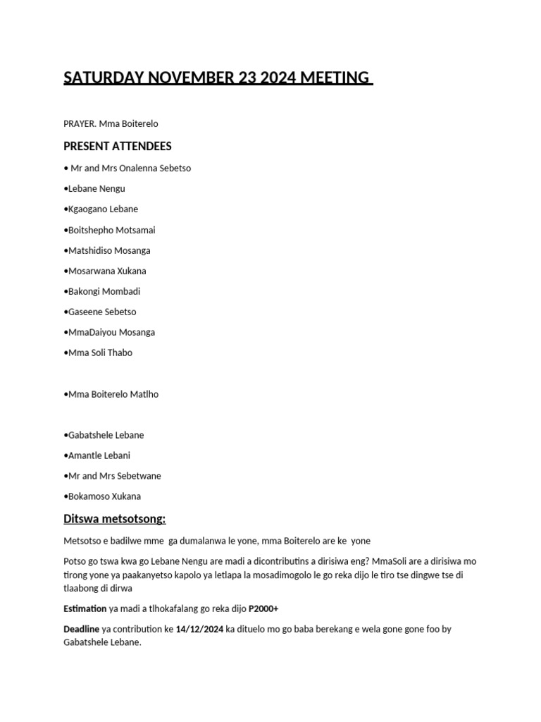 The Lebani Meeting | PDF