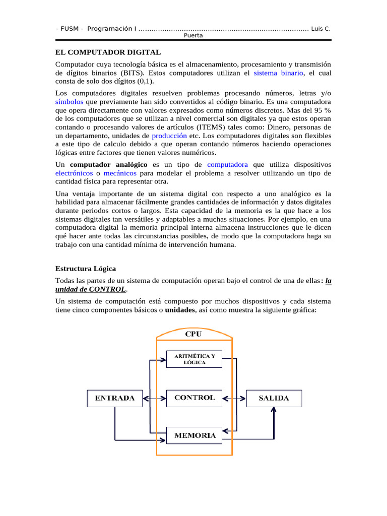 Teoria 1 - Curso de JAVA | PDF | Almacenamiento de datos de la computadora | Hardware de la ...