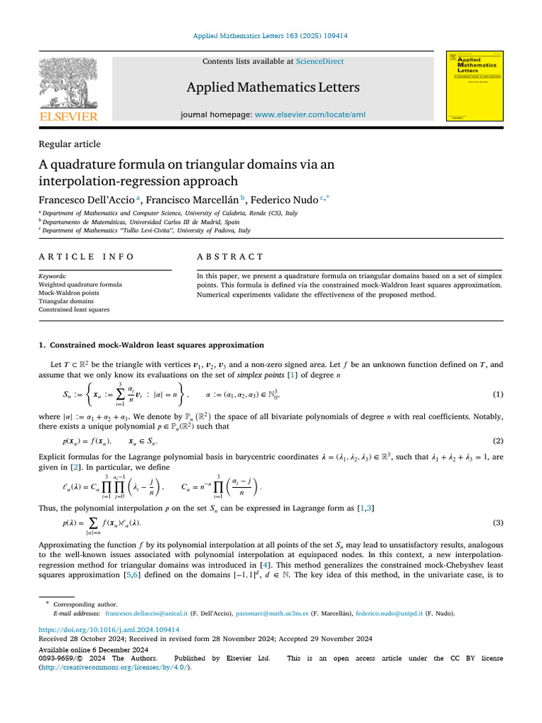 1 s2.0 S0893965924004348 Main | PDF | Mathematics | Applied Mathematics