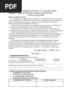 Sujets BEM Français 2025 | PDF | Algérie | Alger
