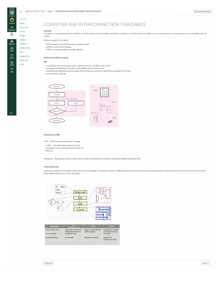 1computer and Interconnections Standards | PDF