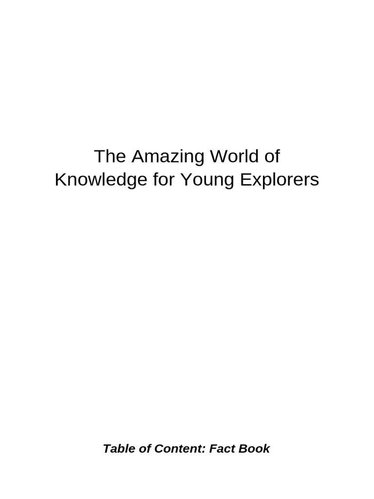 The Amazing World of Knowledge For Young Explorers | PDF | Milky Way | Sun