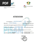 Certificat D'hospitalisation | PDF
