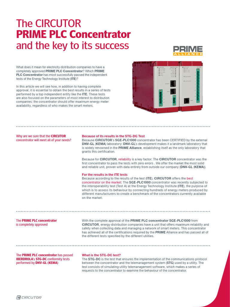 PRIME Concentrator Key To Success | PDF | Electrical Engineering | Electronics