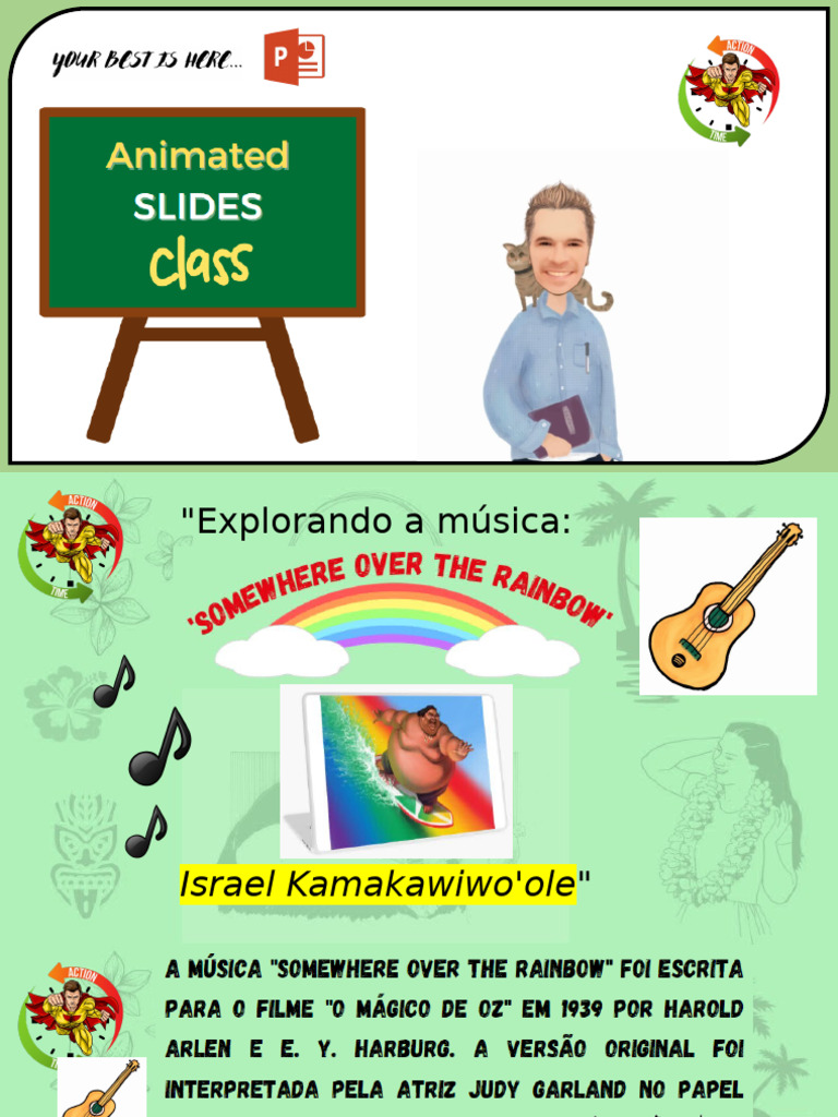 Action Time - Power Point - Israel Somewhere Over The Rainbow - Lucas ...