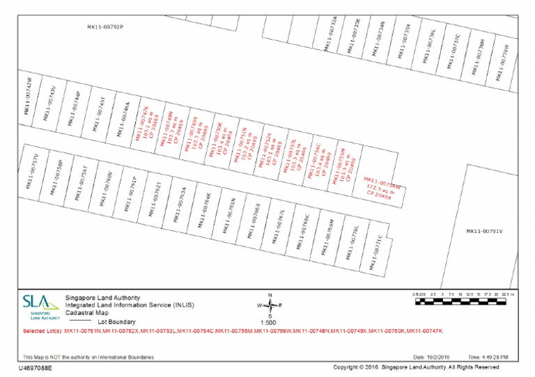 Cadastral Map Sample 2016 | PDF