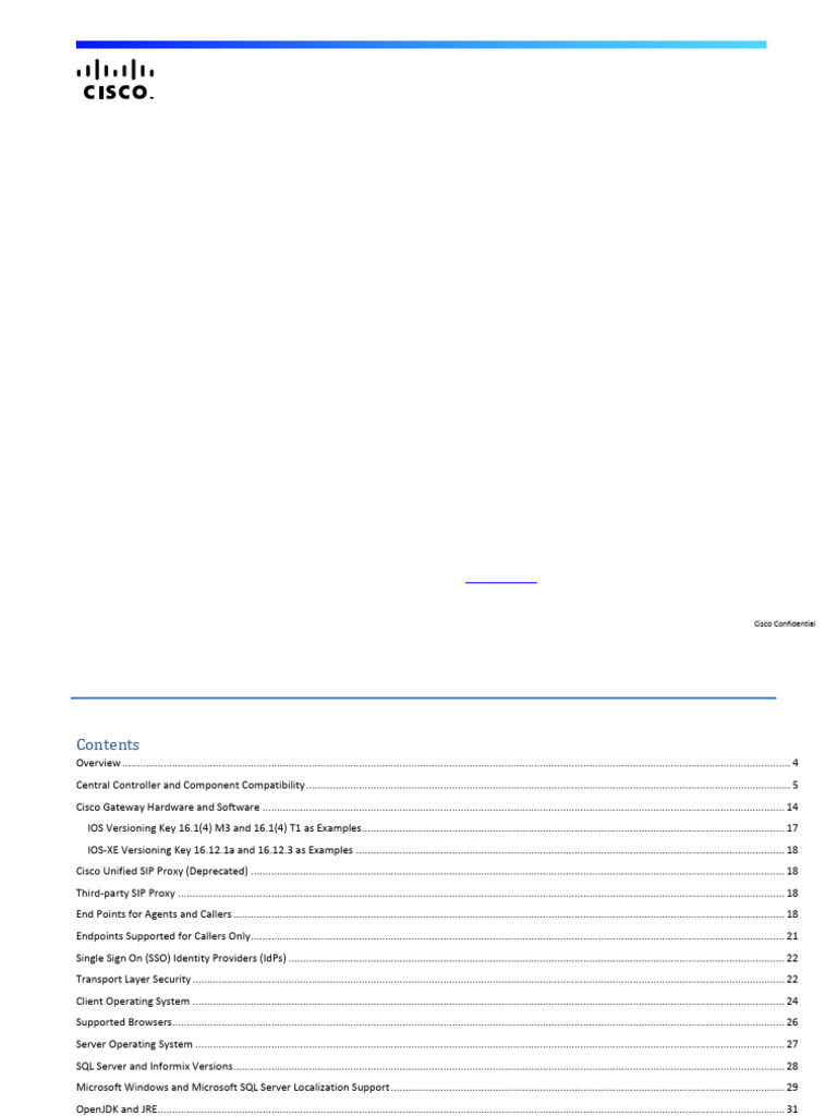 Contact Center Enterprise Solution Compatibility Matrix Release 12 6 ...