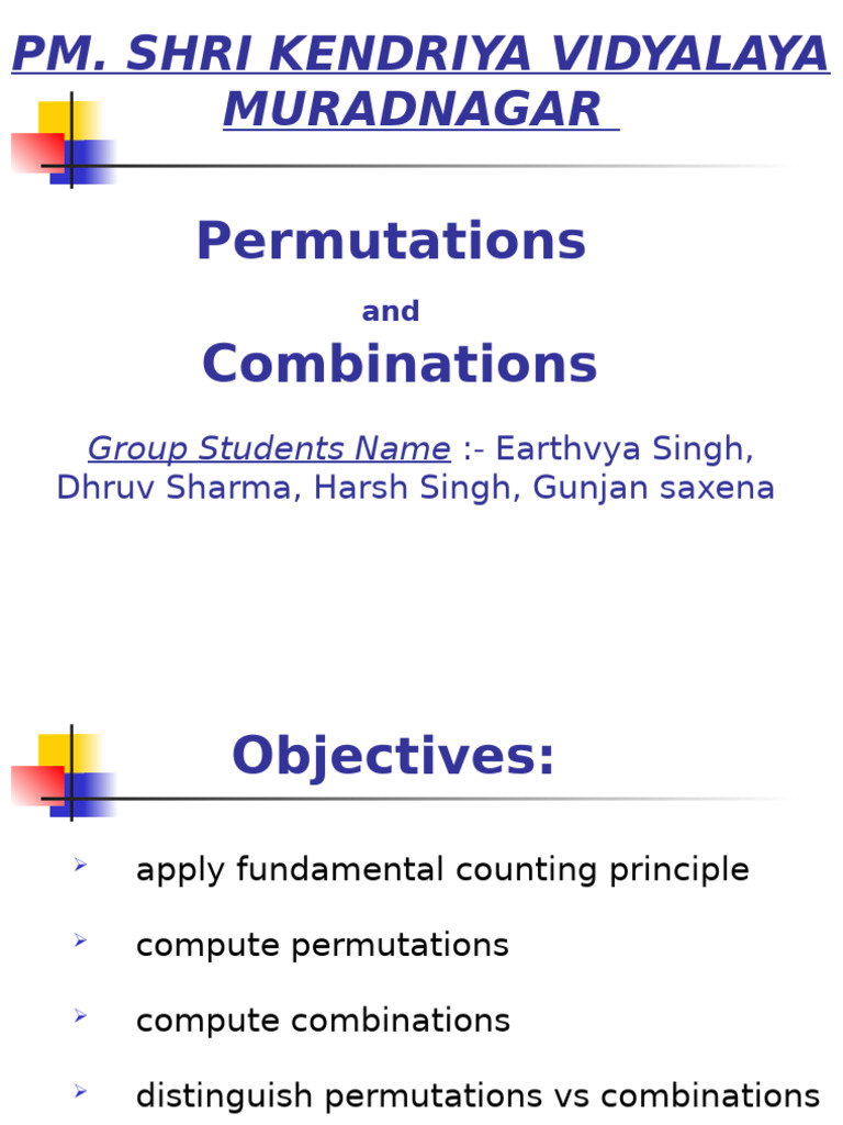 Permutations and Combinations | PDF | Permutation | Discrete Mathematics