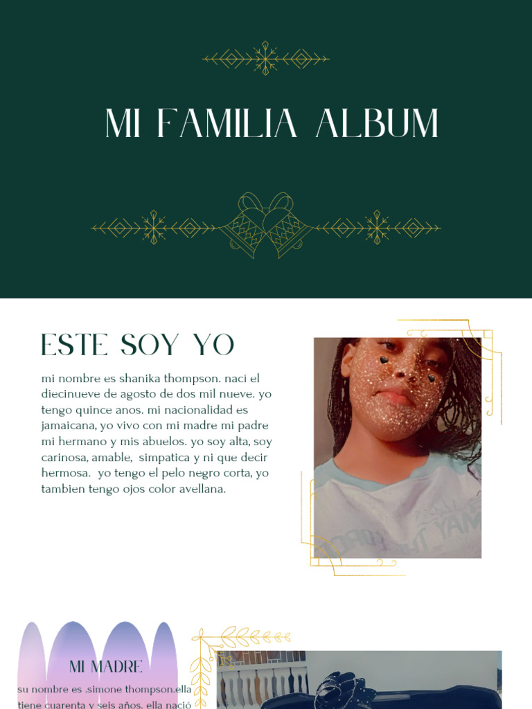 Conociendo a la familia Thompson | PDF