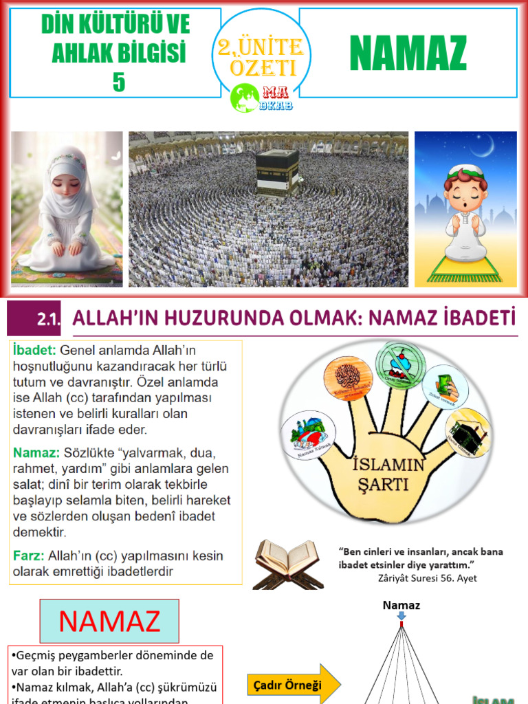 Dkab 5 2. Ünite Özeti - (M.aydemir) | PDF