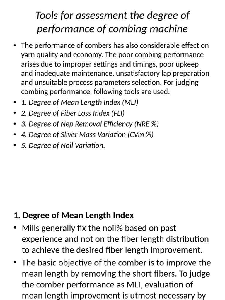 PCS Combing and Simplex s-1 | PDF | Yarn | Knitting