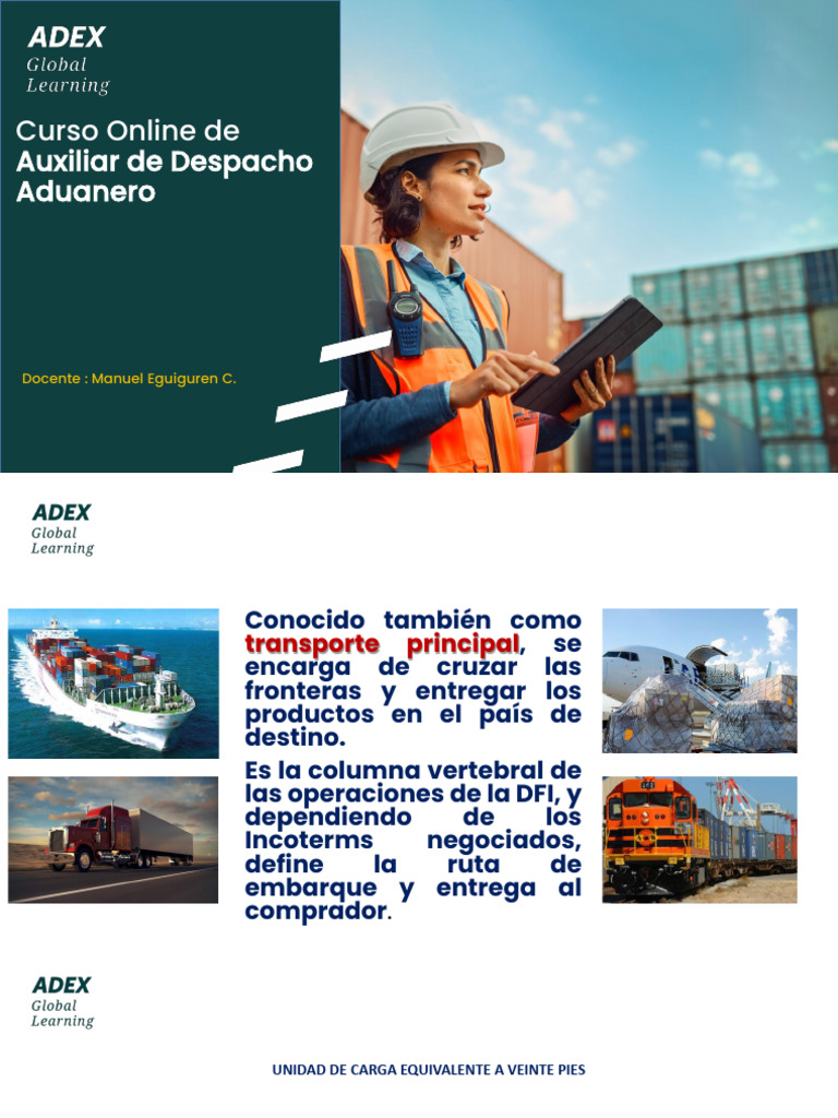 M3s5-Presentación Sesiön 5 Contrato de Transporte Internacional | PDF ...