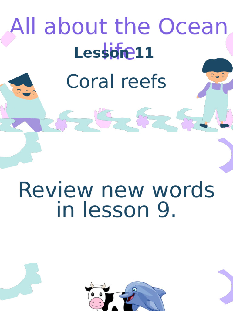 Lesson 11 - Coral Reef | PDF | Coral | Whales