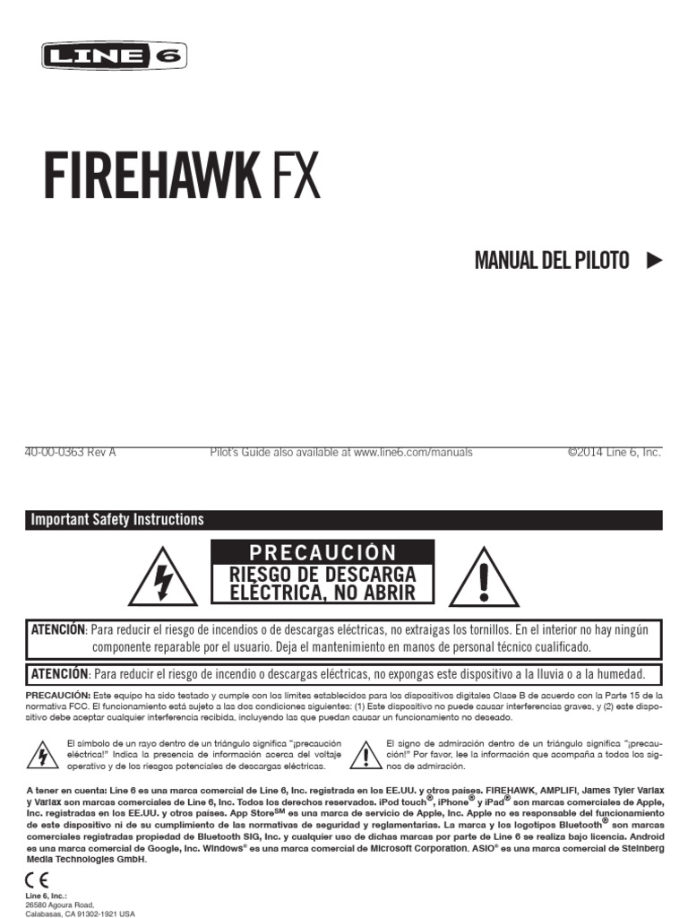 Firehawk FX Manual | PDF | Yo telefono | Yo pad