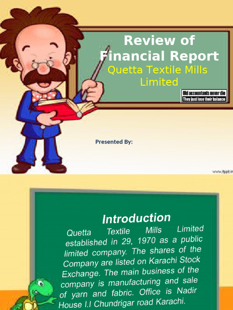 Quetta Textile Mills 2010 Financial Report Review | PDF | Balance Sheet ...