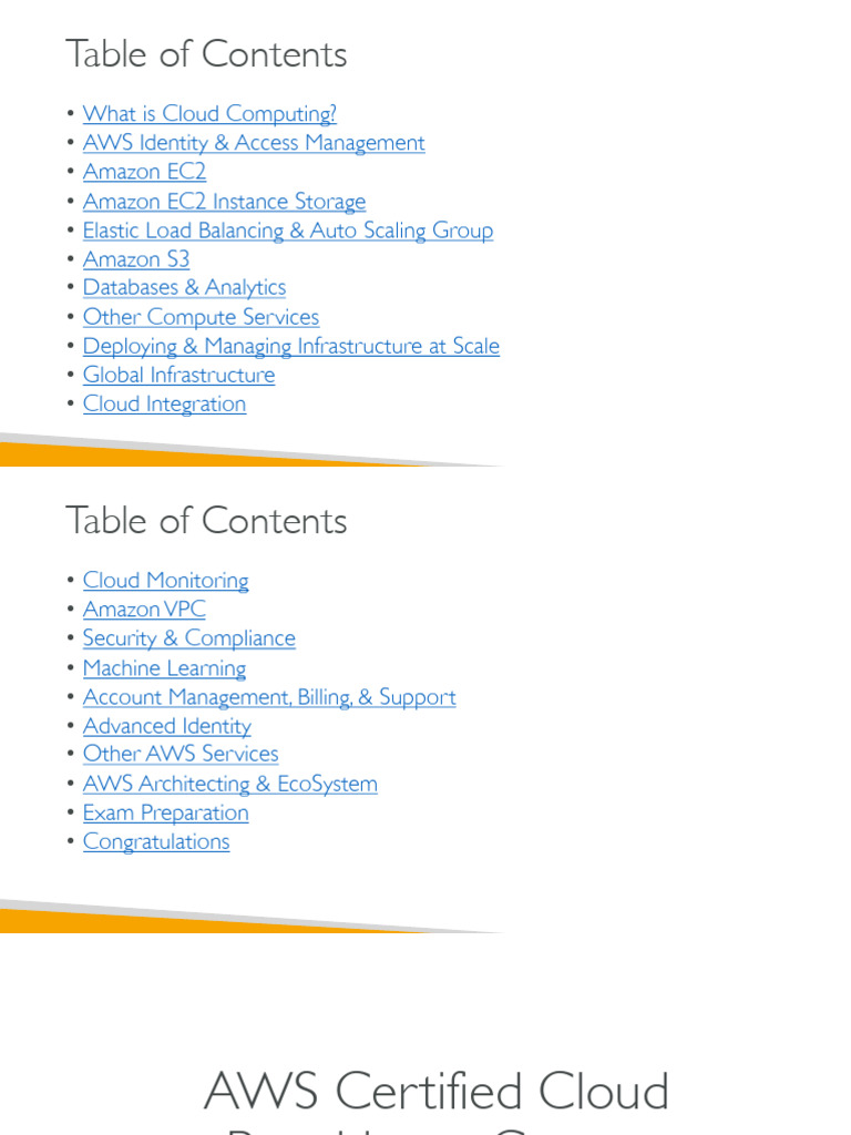 AWS Certified Cloud Practitioner Study Content | PDF | Amazon Web Services | Cloud Computing