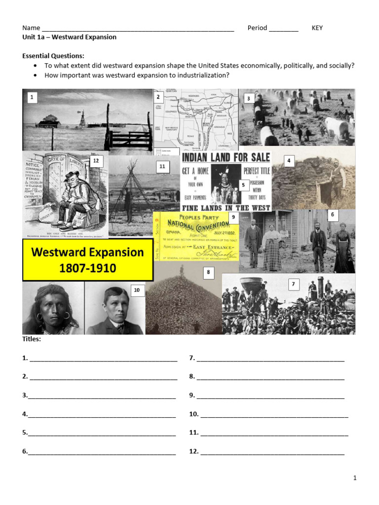 Westward Expansion: Economic and Social Impact | PDF | Strike Action ...