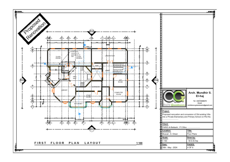 Albattashi School First Floor Rev.3 | PDF