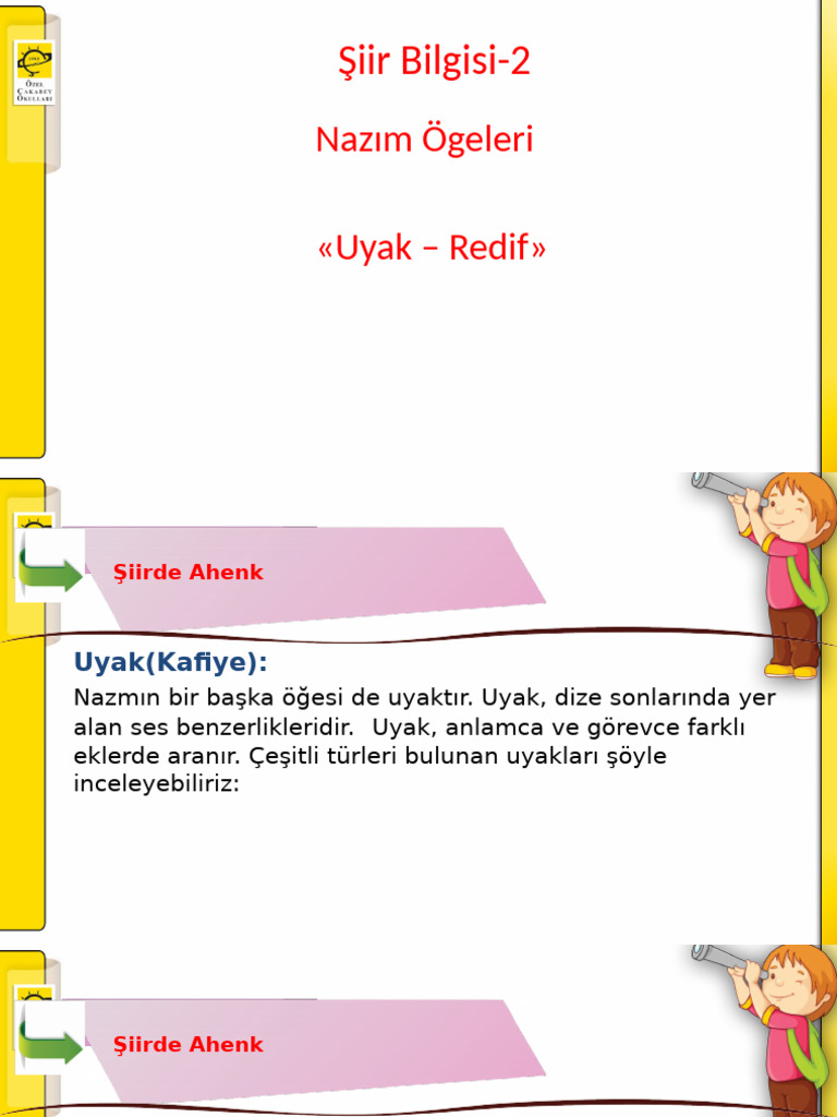 Şiir Bilgisi Uyak Redif | PDF