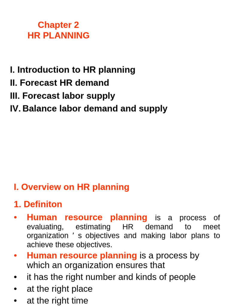 Chapter 2. Human Resource Planning NLIN | PDF | Human Resources | Layoff