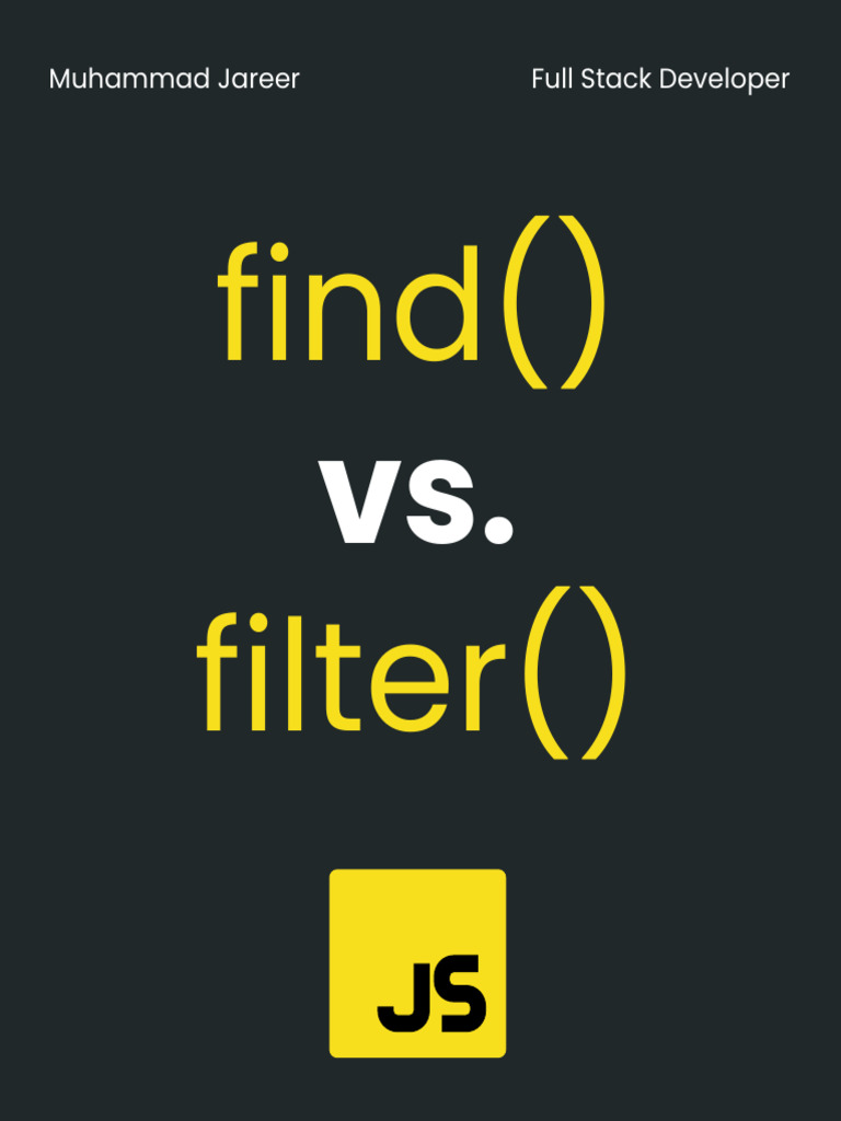 Find Vs Filter | PDF