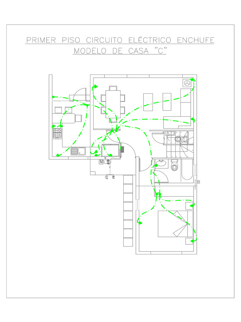 Circuito Enchufes 1er Piso | PDF
