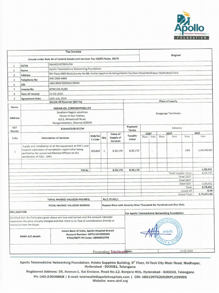 IOCL - SRPL Sivaganga - Invoice -2 (1) | PDF