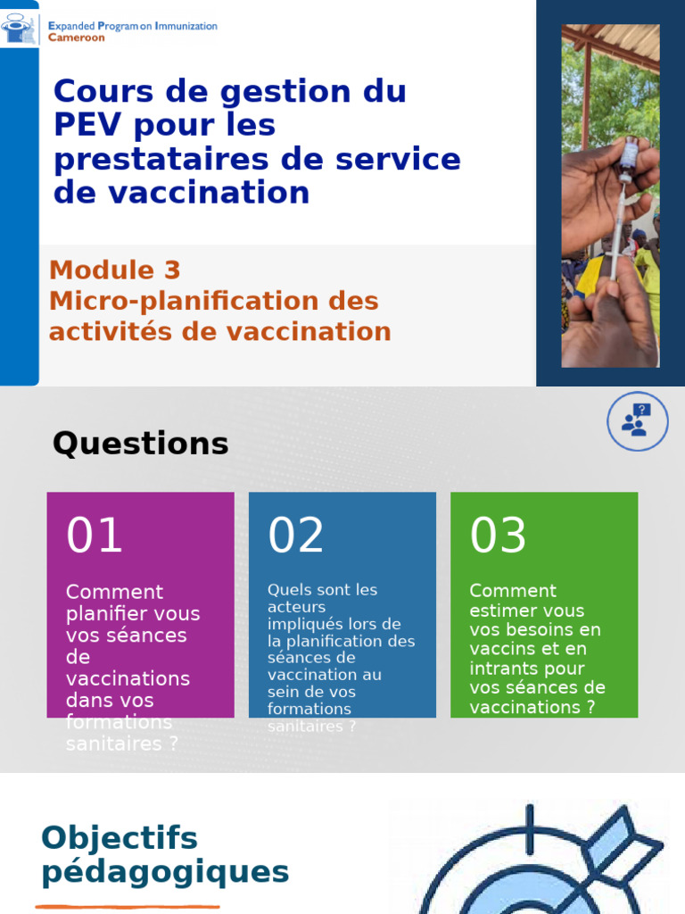 Module 03 - Micro Planification de La Vaccination | PDF | Planification | Vaccination
