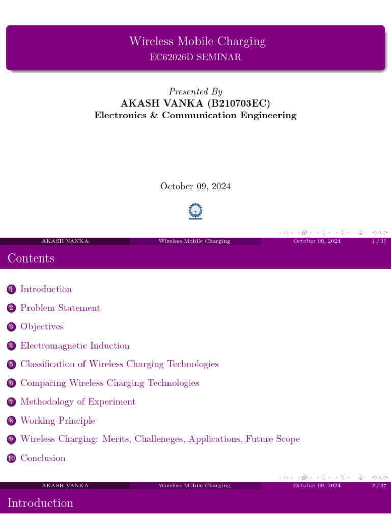 Wireless Mobile Charging 3 | PDF | Electromagnetic Induction | Inductance