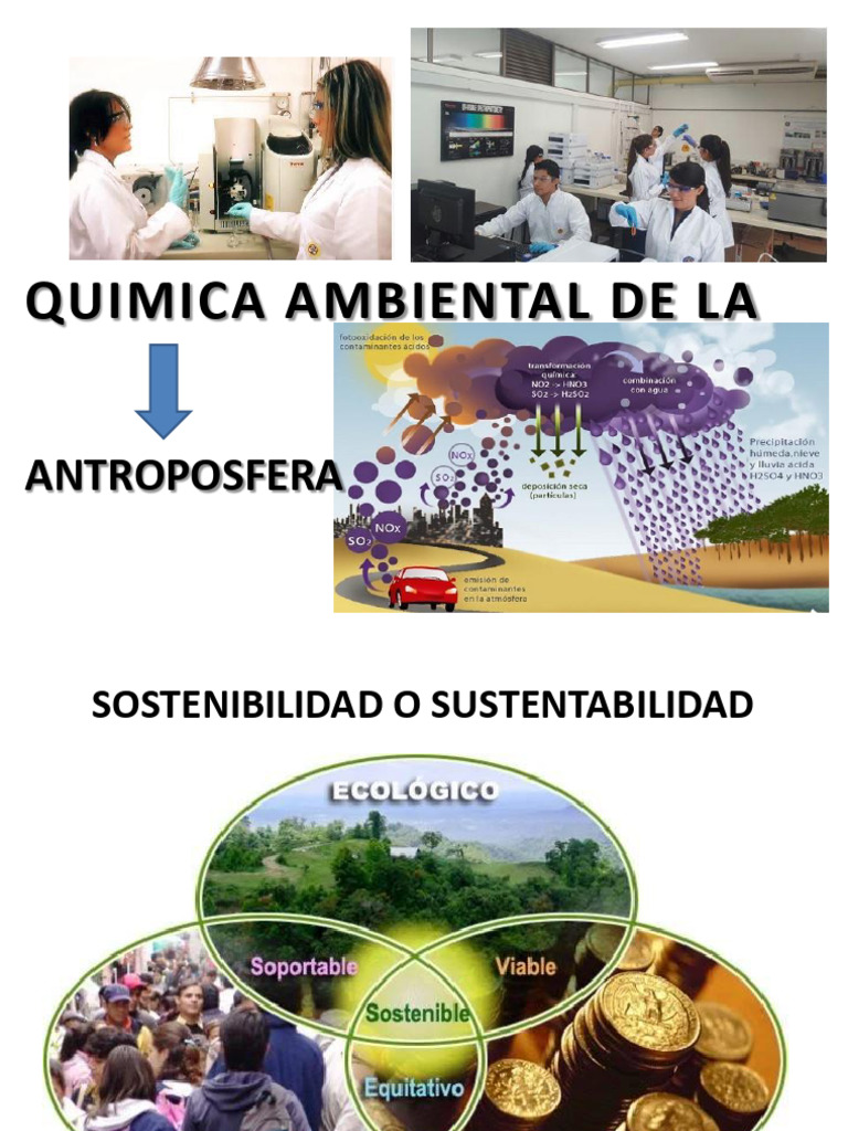 Presentacion 5 - Quimica Ambiental de La Antroposfera | PDF