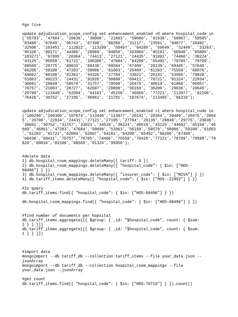 Mongo Queries | PDF | Computer Data | System Software Mongo Queries | PDF | Computer Data | System Software
