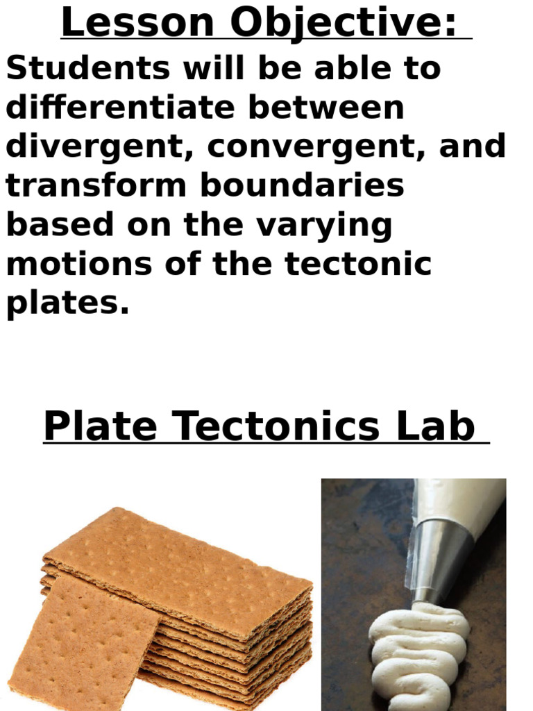 Graham Cracker Lab (Plate Tectonics) | PDF